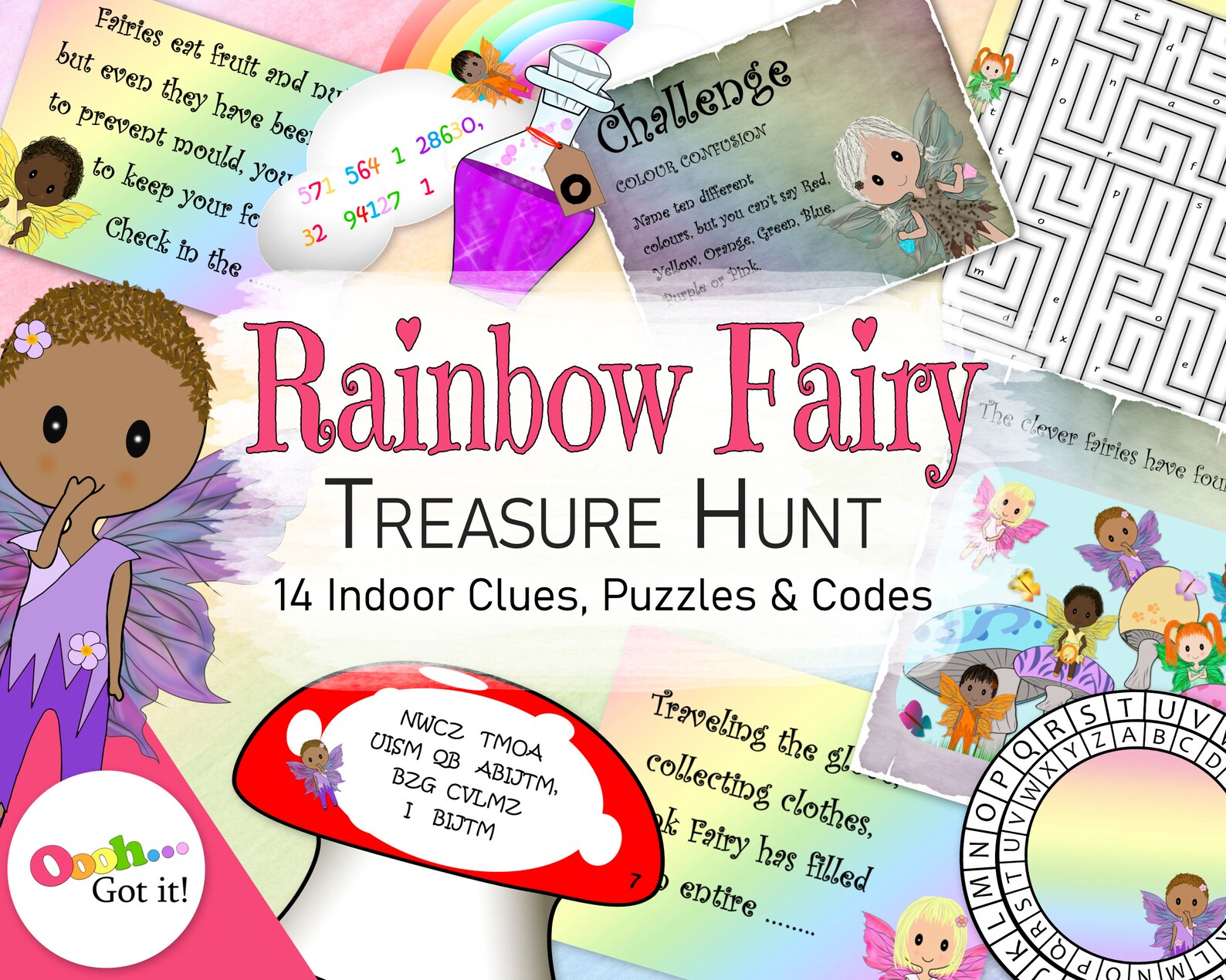 Fairy Treasure Hunt a Printable Indoor Scavenger Hunt With | Etsy UK