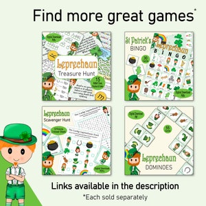 St Patrick's Day Memory Card Game, a Printable Leprechaun Picture ...