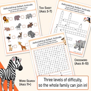 Safari Scavenger Hunt – A Printable African Wildlife Picture Game for ...