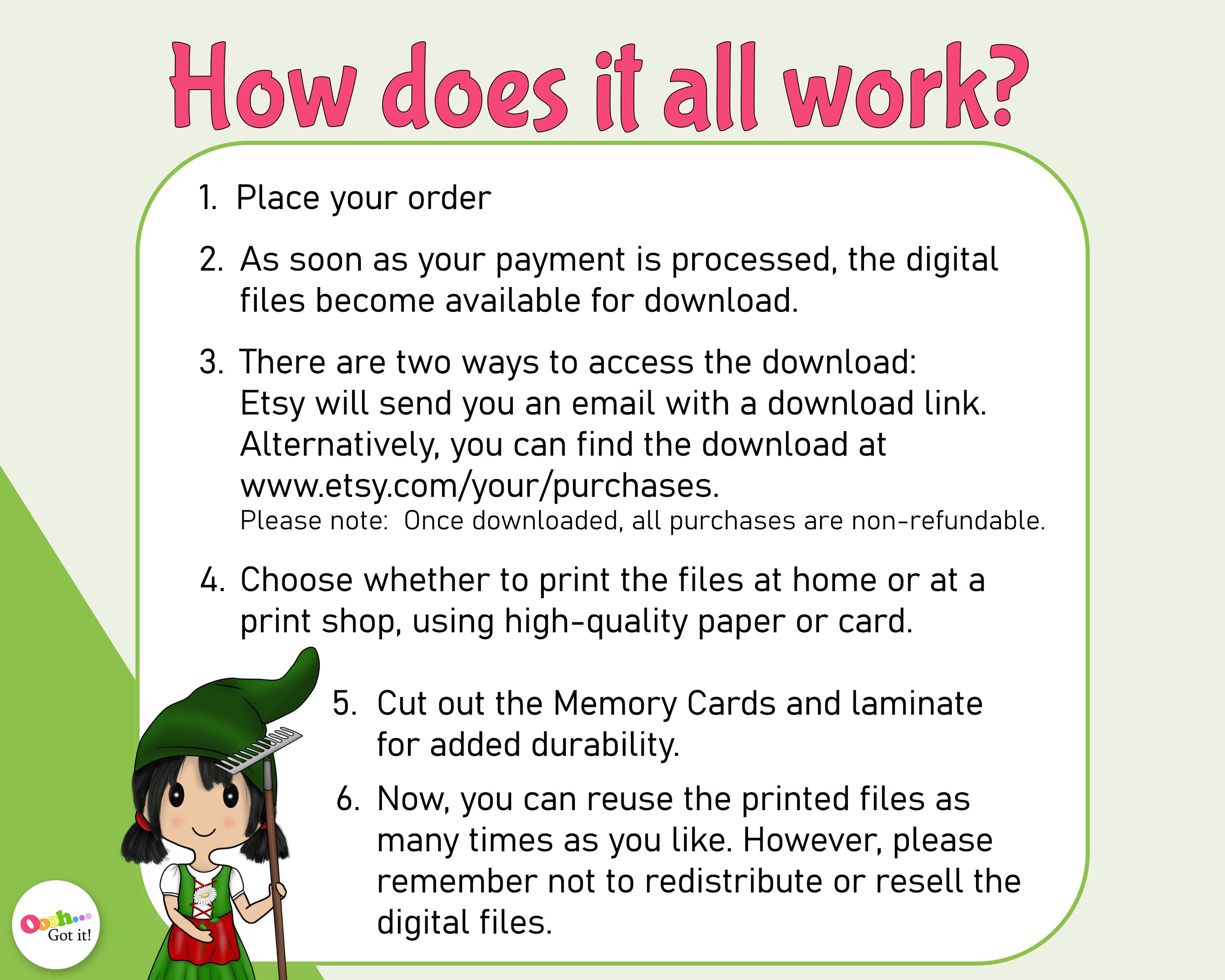 Garden Gnome Memory Card Game, Printable Summer Activity for Kids for a ...