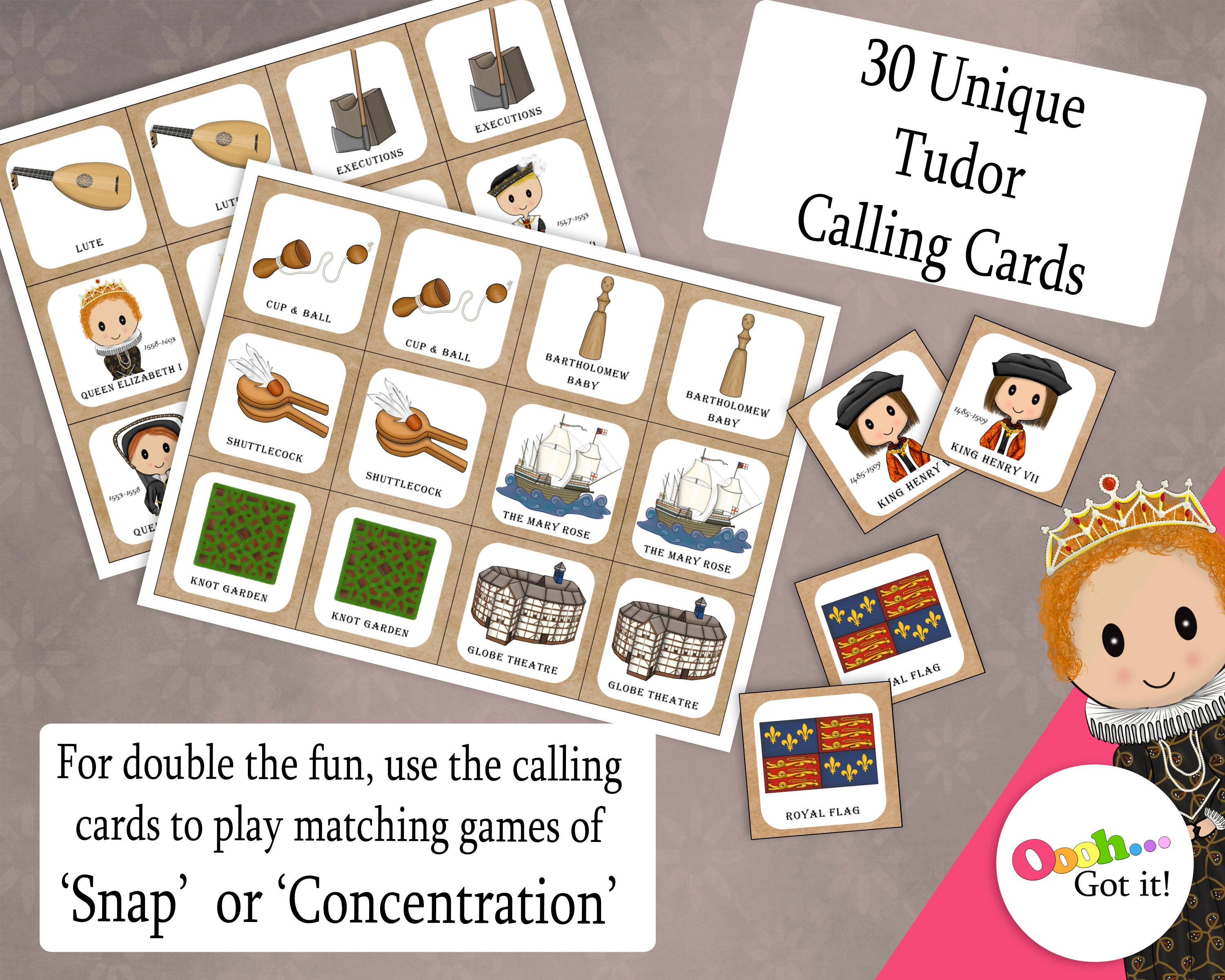 The Tudors Bingo a British History Game Featuring Henry VIII - Etsy UK