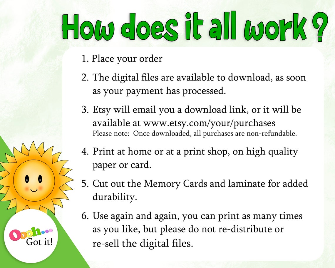 Springtime Memory Card Game a Printable Spring Picture - Etsy