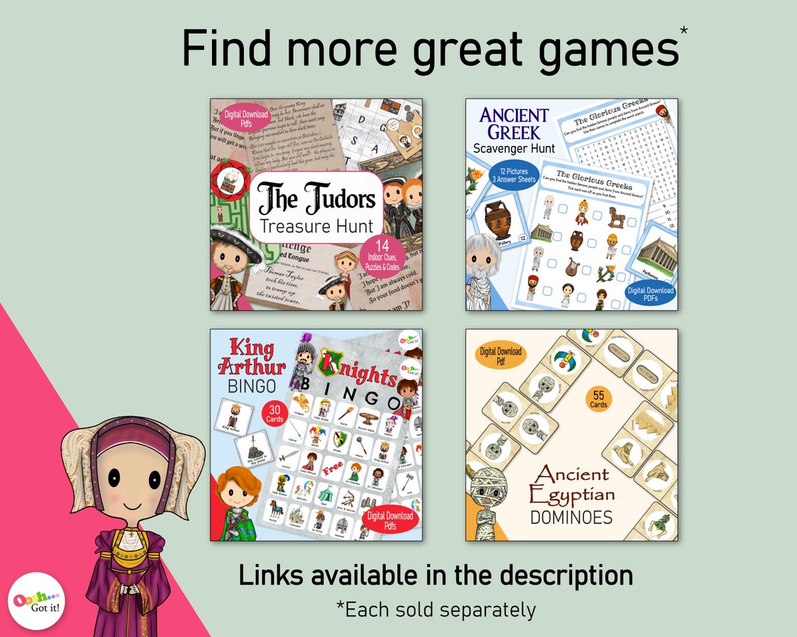 The Tudors Bingo a British History Game Featuring Henry VIII - Etsy UK