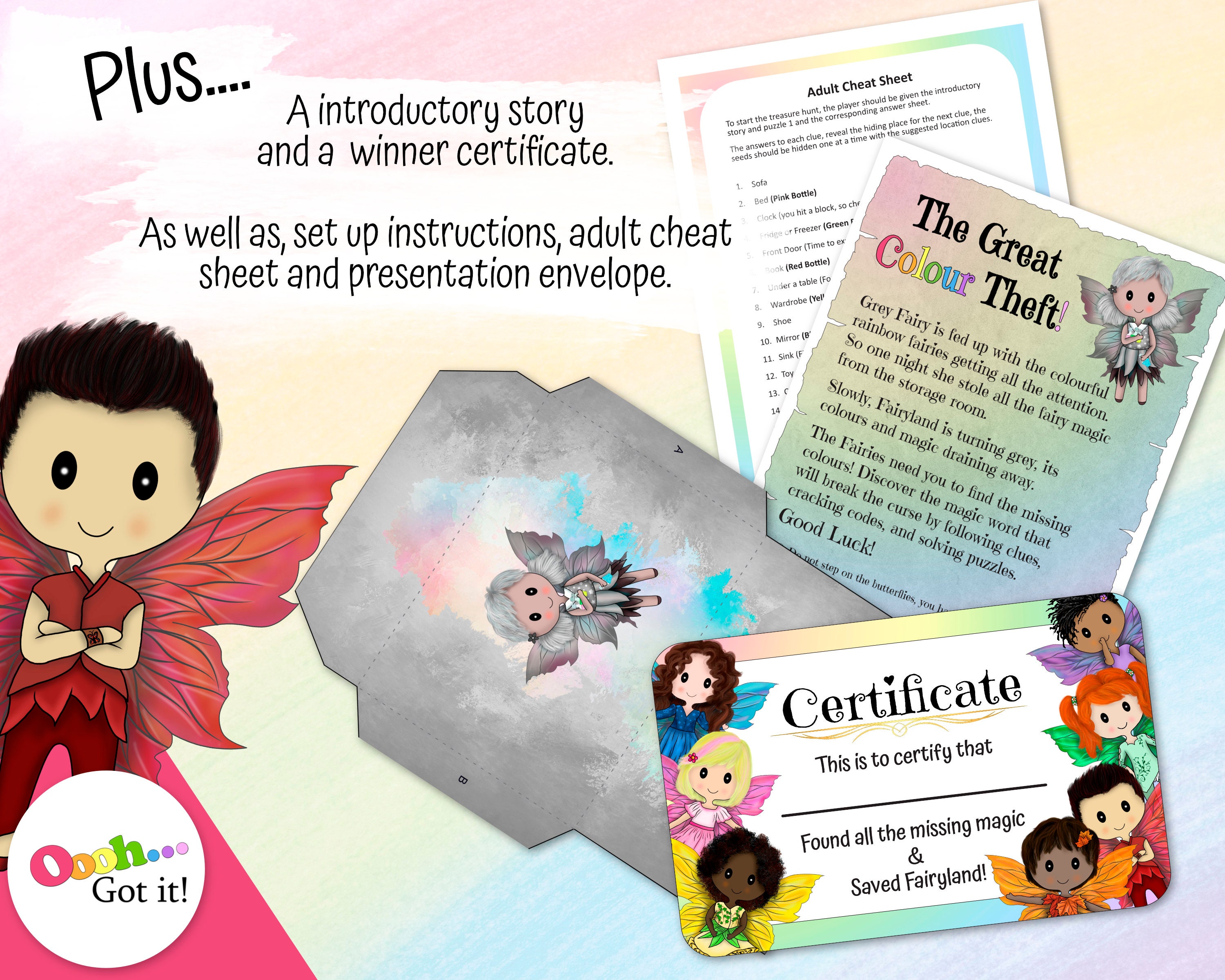 Fairy Treasure Hunt a Printable Indoor Scavenger Hunt With - Etsy UK