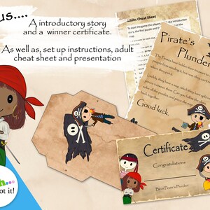 Pirate Treasure Hunt a Printable Indoor Scavenger Hunt With | Etsy