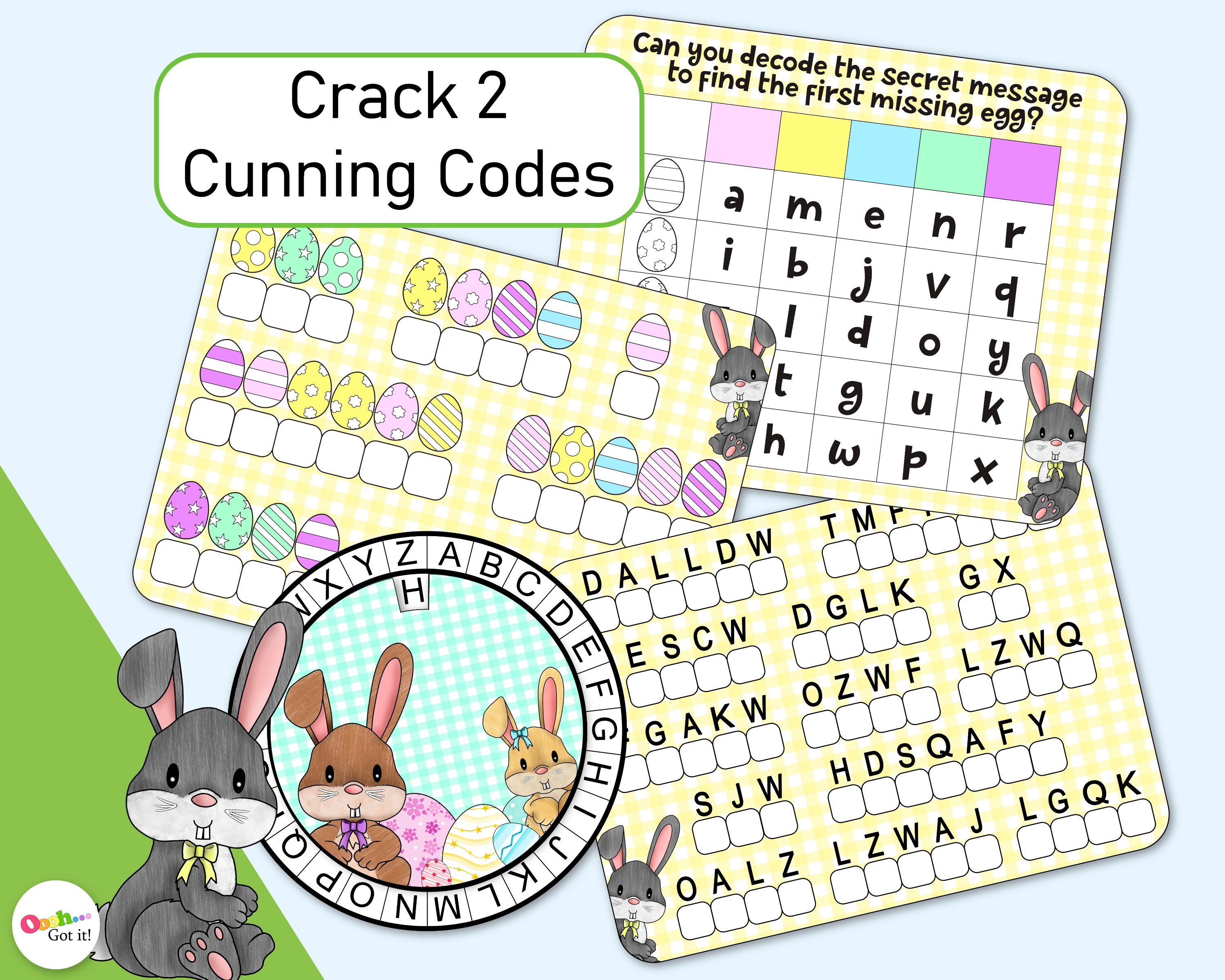 Easter Egg Treasure Hunt, Printable Indoor Kids Scavenger Hunt Clues ...