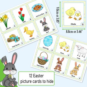 Easter Scavenger Hunt, a Printable Easter Egg Picture Matching Family ...