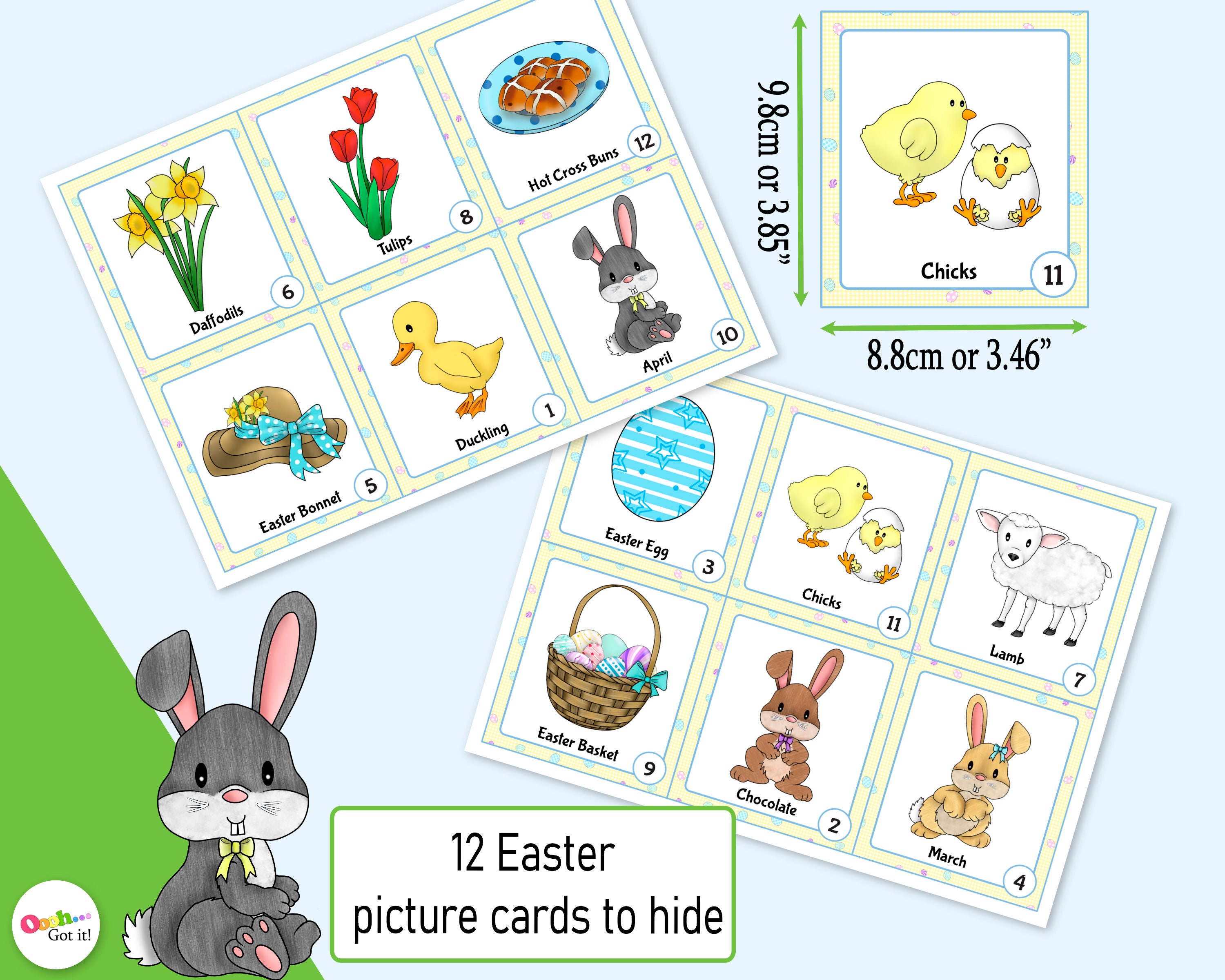 Easter Scavenger Hunt, a Printable Easter Egg Picture Matching Family ...