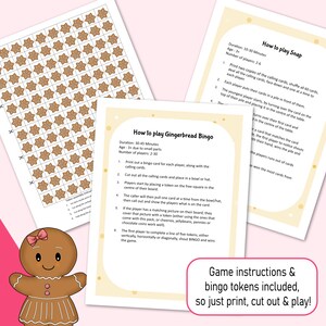 Gingerbread Bakery Bingo a Printable Christmas Baking Party - Etsy UK