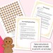 Gingerbread Bakery Bingo a Printable Christmas Baking Party - Etsy UK