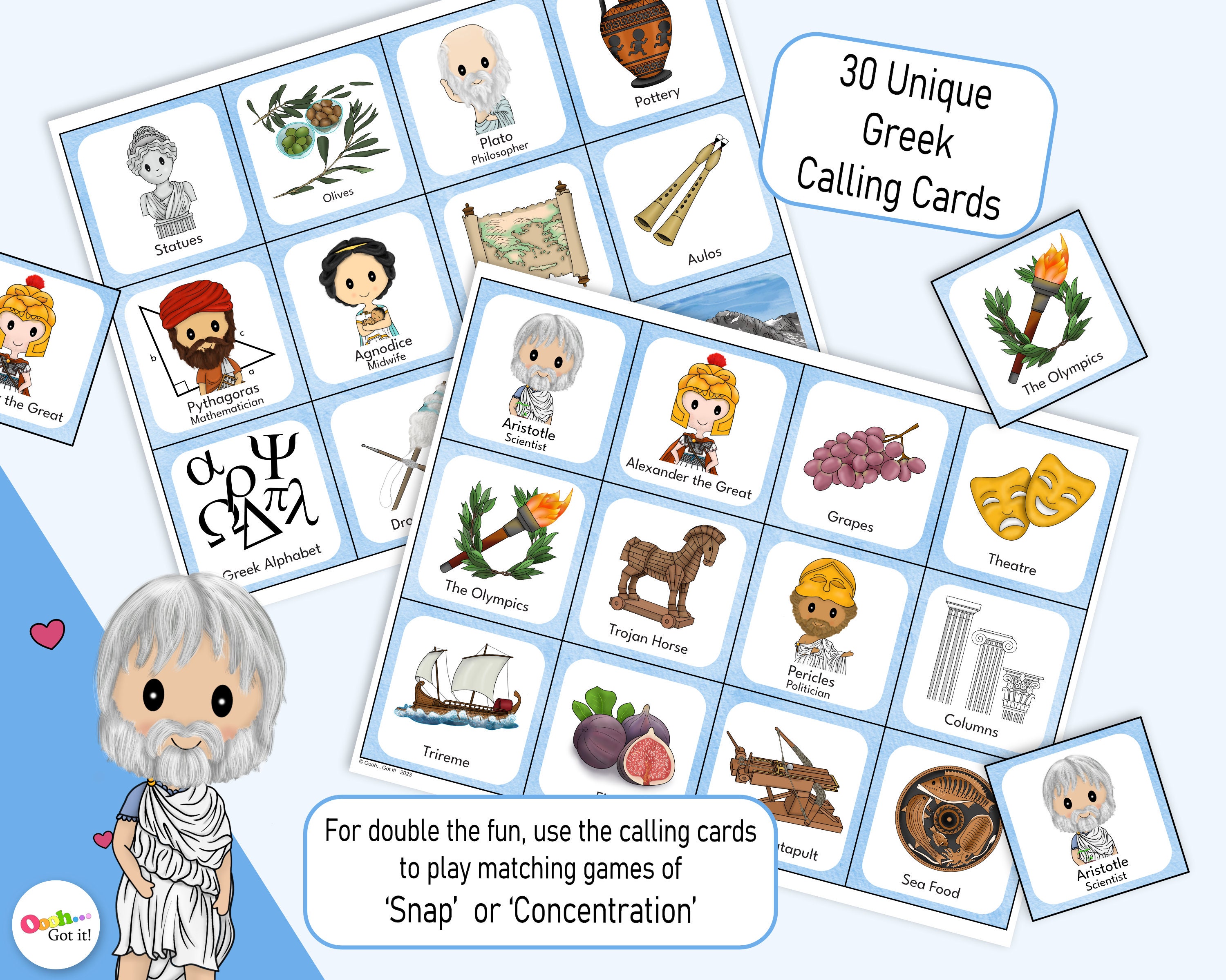 Ancient Greece Bingo a Printable Greek Party Game Fun Family - Etsy UK