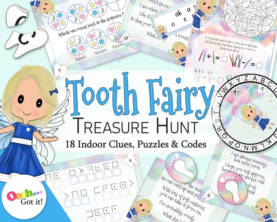 Tooth Fairy Game a Printable Indoor Treasure Hunt for Kids a - Etsy UK