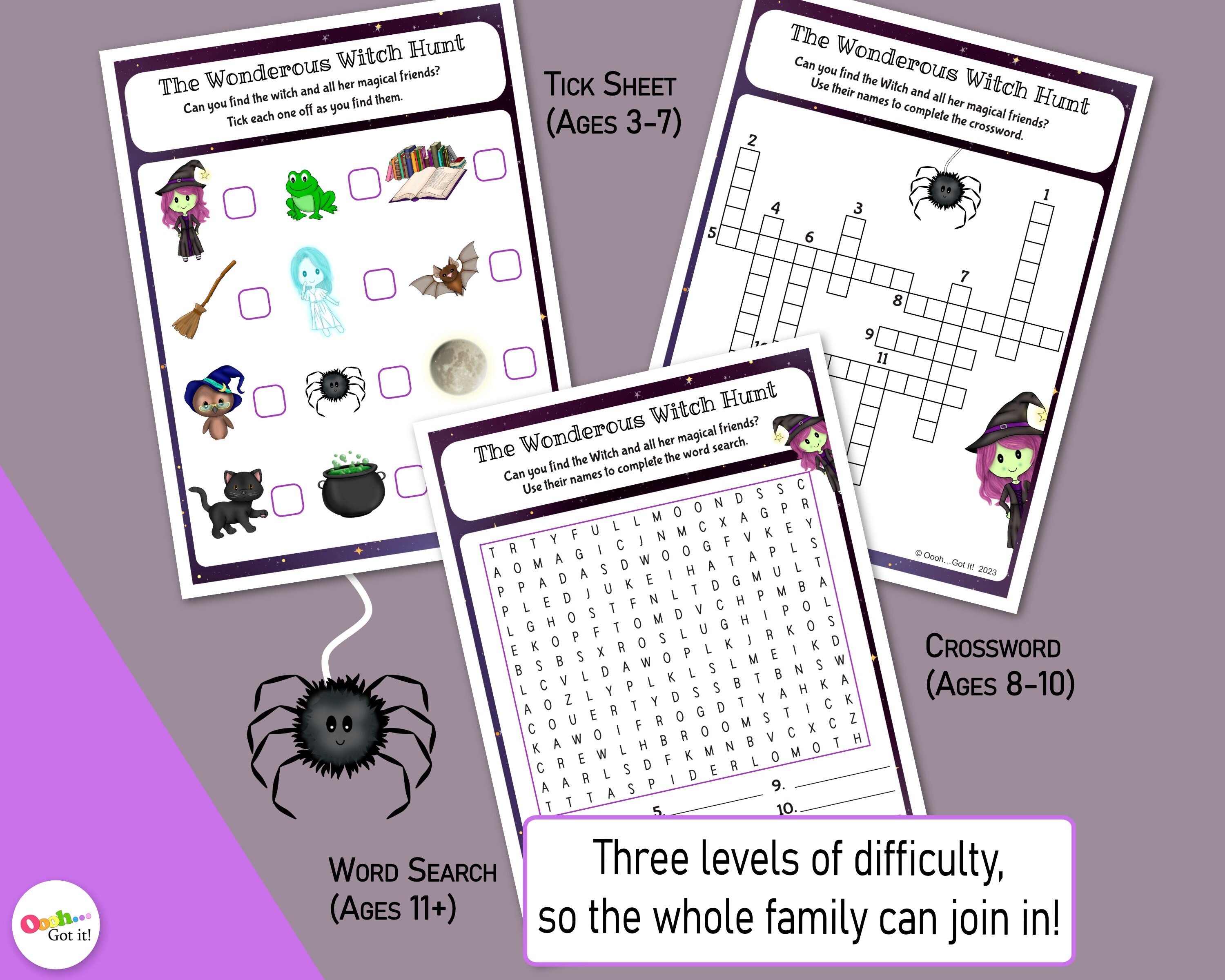 Witch Scavenger Hunt, a Printable Spooky Picture Treasure Hunt, for a ...