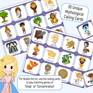 Greek Mythology Bingo, a Fun Printable Ancient Greece Game, for a ...