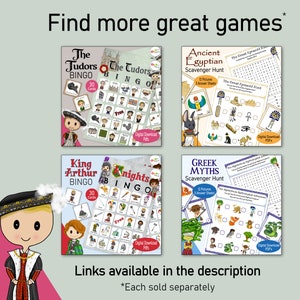 Tudor Treasure Hunt, a British History Educational Party Game, a ...