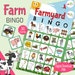 Farm Animals Bingo, a Printable Farmyard Kids Game, 30 Cards for a ...