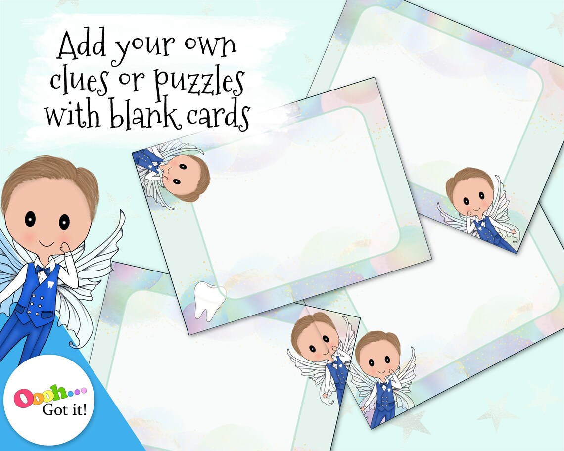 Tooth Fairy Treasure Hunt a Printable Indoor Lost Baby Teeth - Etsy UK