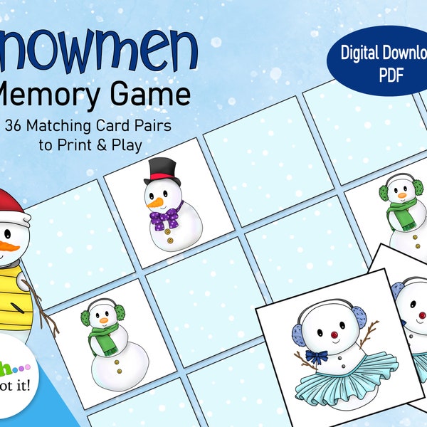 Snowman Game - Etsy