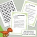 Dinosaur Bingo, Printable Jurassic 2nd Birthday Party Game, a T-rex ...