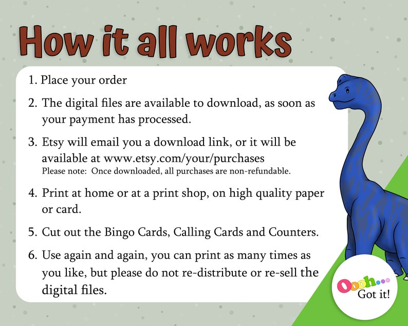 Dinosaur Bingo Printable Jurassic 2nd Birthday Party Game a - Etsy