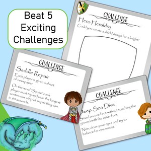 Dragon Treasure Hunt, an Indoor Printable Fantasy Medieval Knight ...