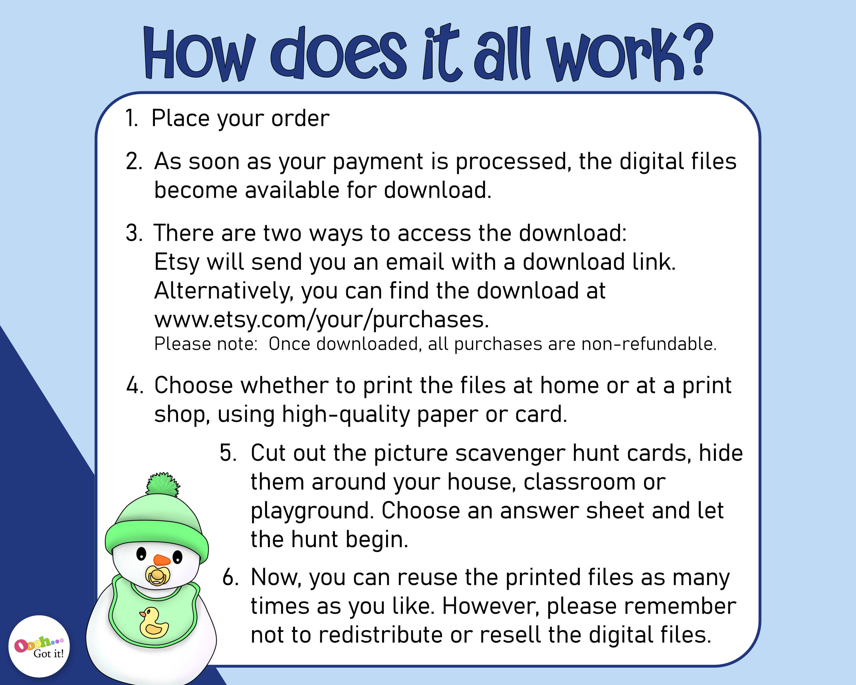 Snowmen Picture Scavenger Hunt, a Printable Hide & Seek Winter Game for ...
