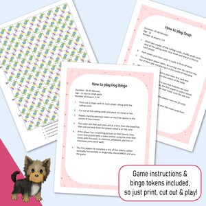Dog Bingo, 30 Printable Puppy Cards, a Boys 2nd Birthday Party Game, a ...