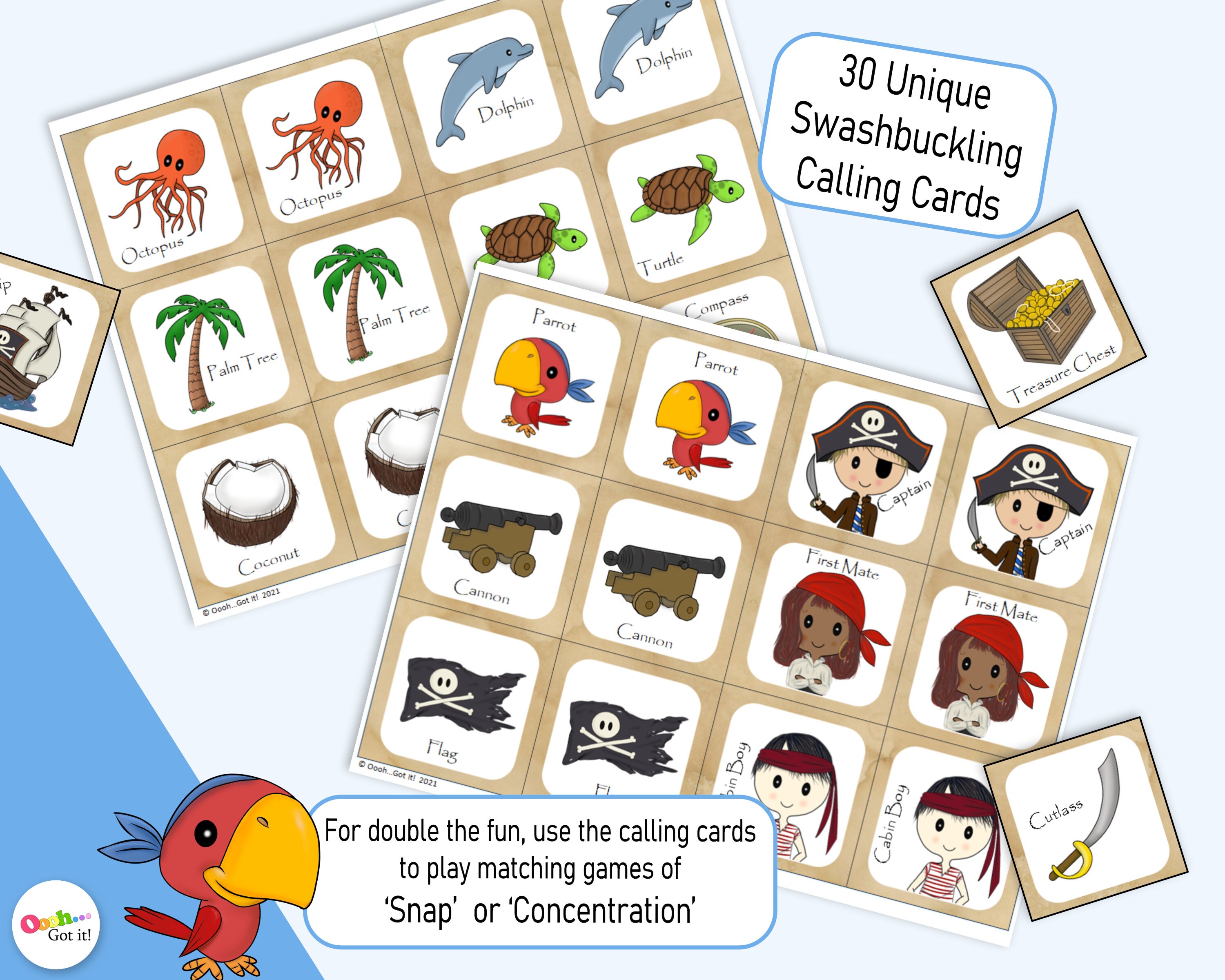 Pirate Bingo Game a Printable Kids Activity for a Pirate - Etsy UK