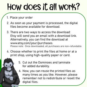 Rainforest Animal Dominoes – A Fun Printable Jungle Wildlife Picture ...