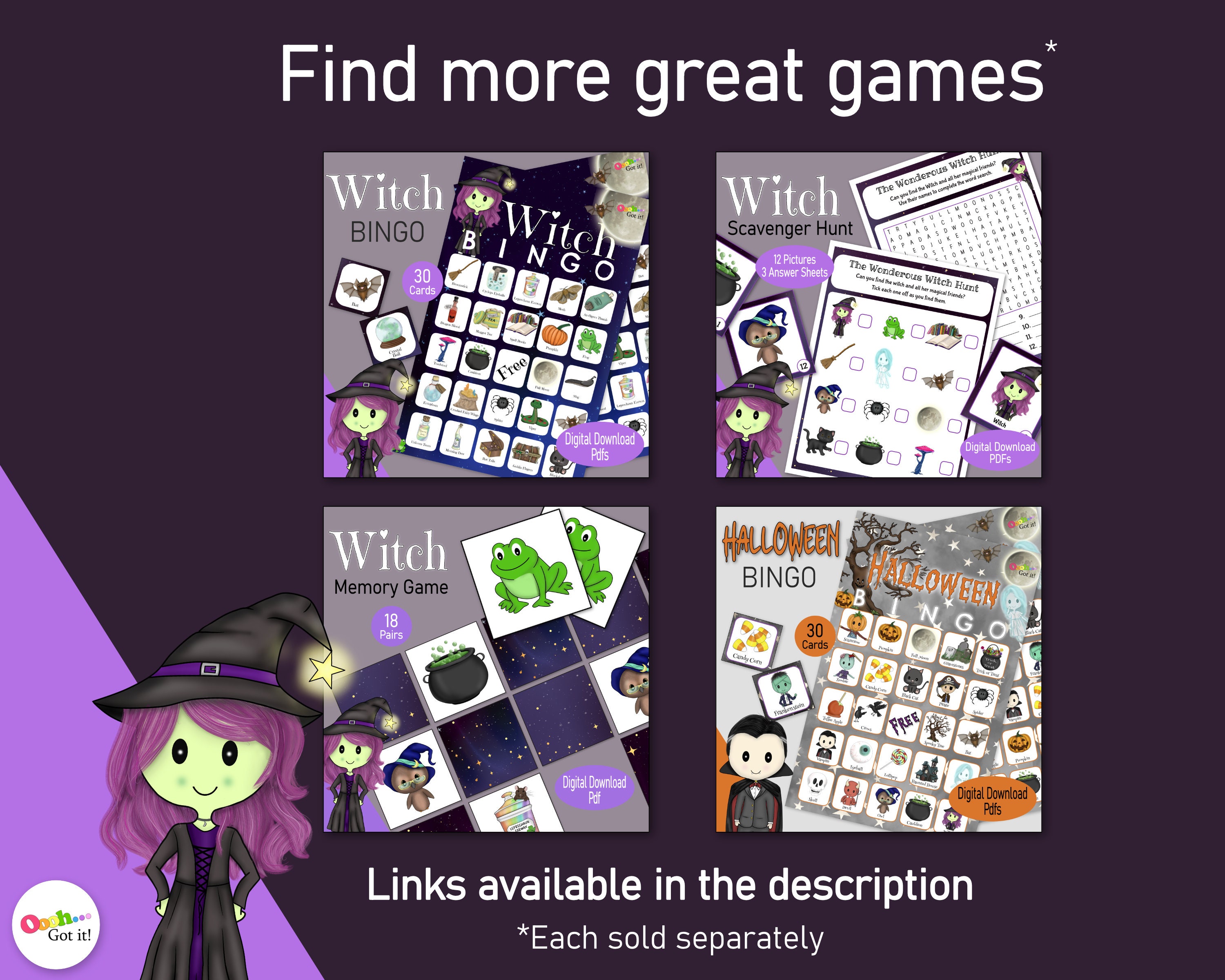 Witch Treasure Hunt, a Indoor Printable, Family Scavenger Hunt, With ...