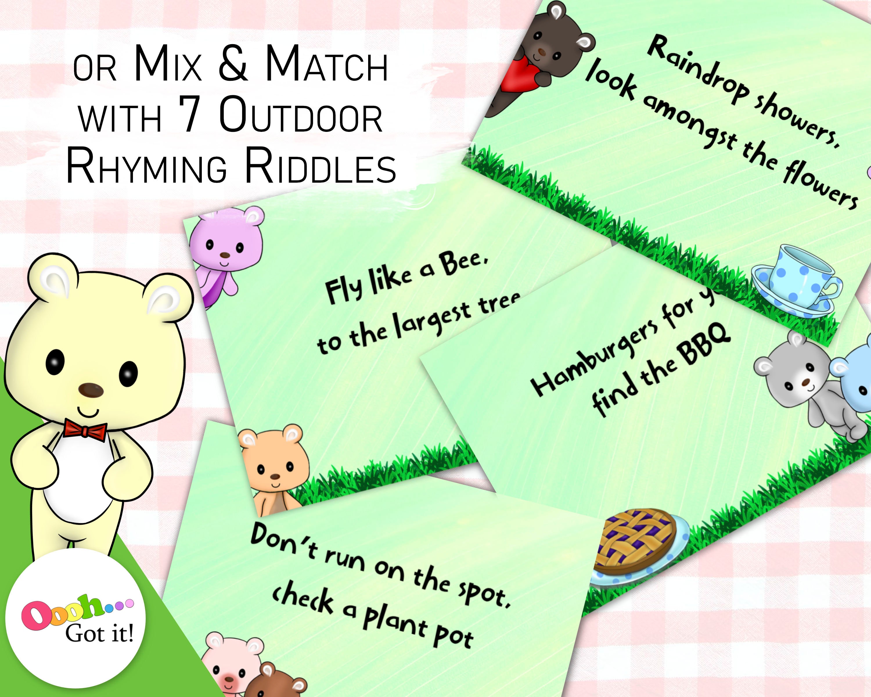 Teddy Bear Treasure Hunt a Easy Indoor/outdoor Adventure for - Etsy