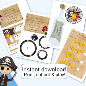 Pirate Treasure Hunt a Printable Indoor Scavenger Hunt With - Etsy
