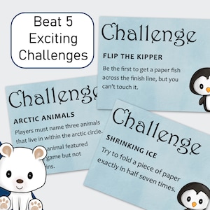 Winter Animals Treasure Hunt, Printable Indoor Arctic Scavenger Hunt ...