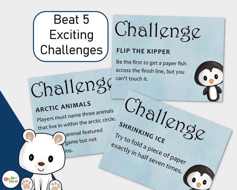 Winter Animals Treasure Hunt, Printable Indoor Arctic Scavenger Hunt ...