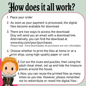 Tudor Treasure Hunt, a British History Educational Party Game, a ...