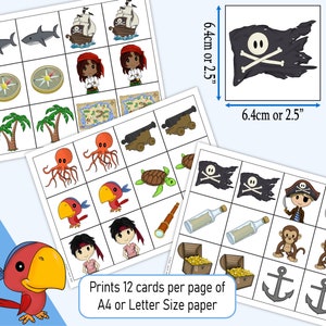 Pirate Memory Card Game, a Printable Picture Matching Game for Toddlers ...