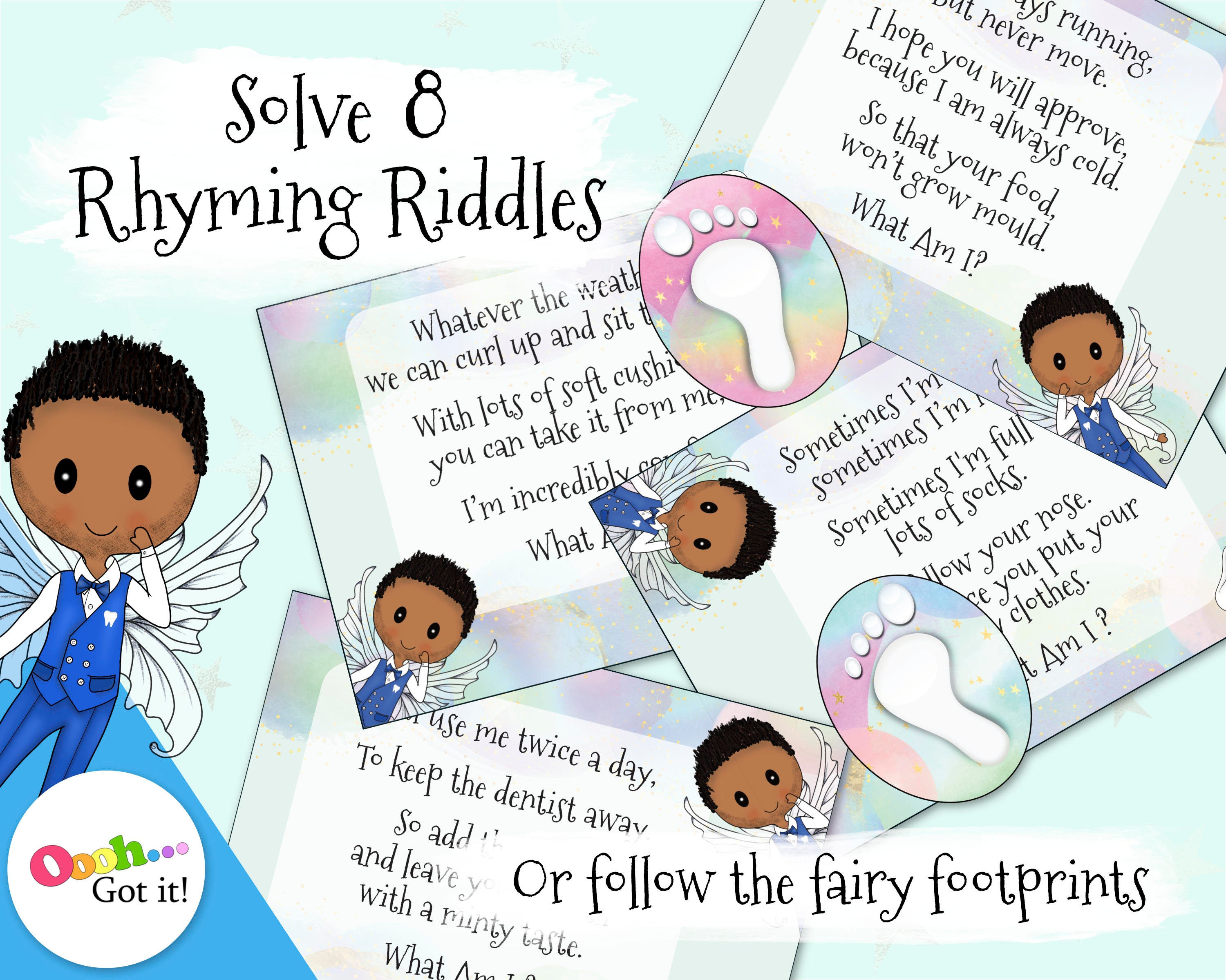 Tooth Fairy Treasure Hunt for Kids Printable Scavenger Hunt - Etsy UK