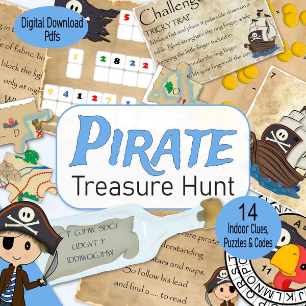 Pirate Treasure Hunt - Etsy