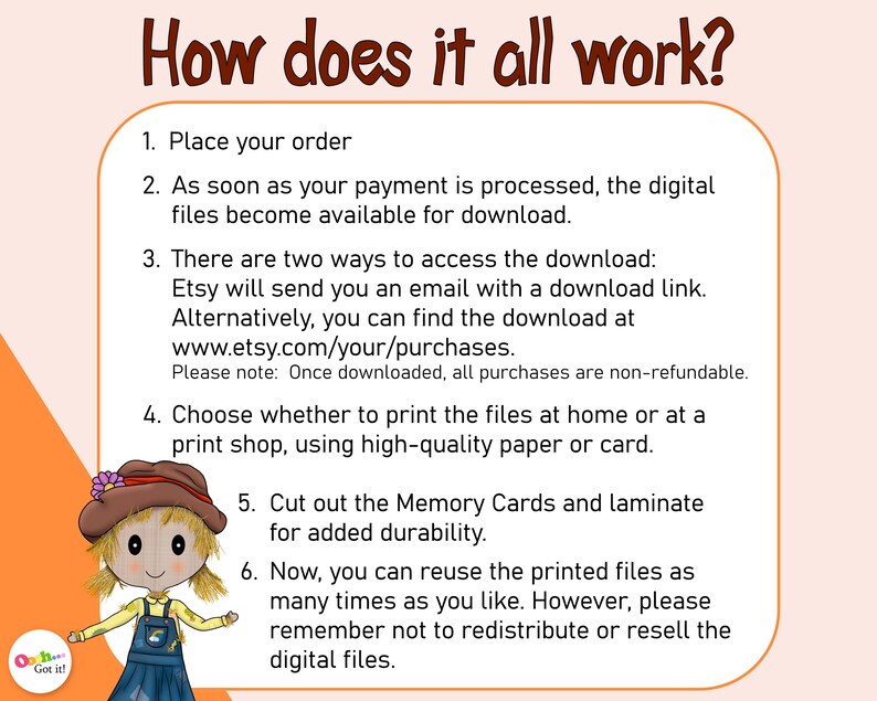 Scarecrow Memory Card Game, a Printable Fall Harvest Picture Matching ...