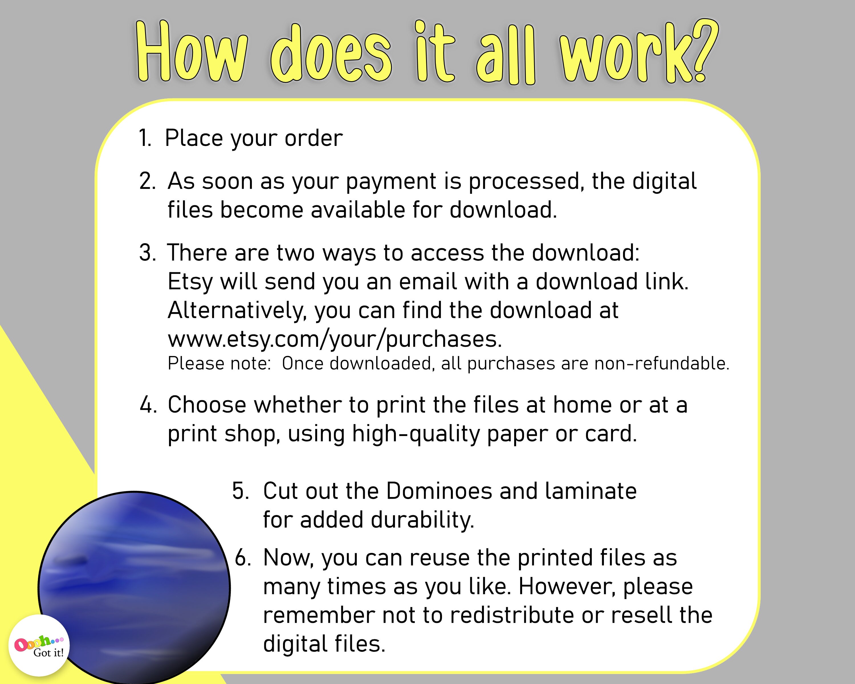 Solar System Dominoes, a Printable Picture Matching, Space Game for ...