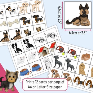 Dog Memory Cards, a Printable Puppy Picture Matching Game, a Toddler ...