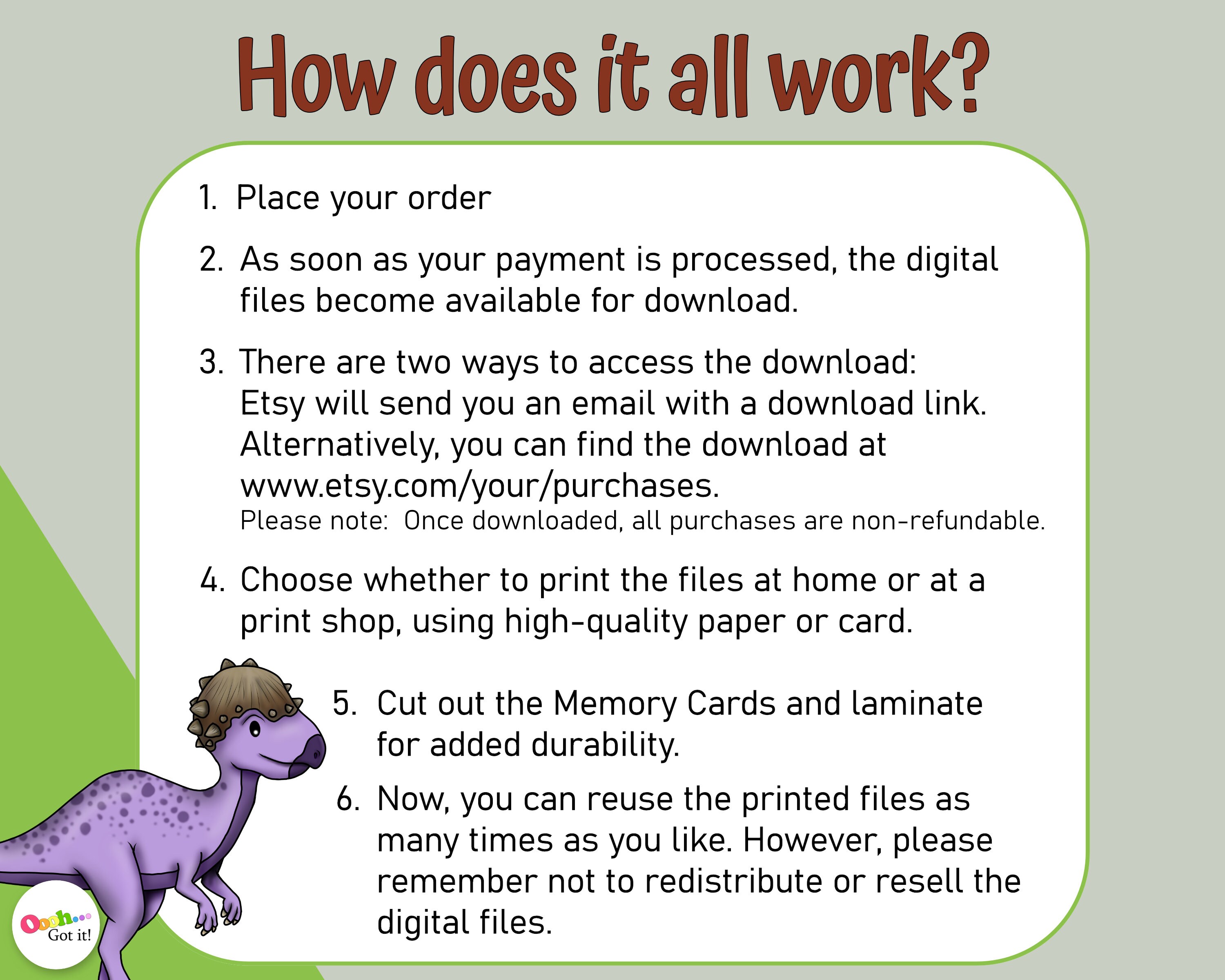 Dinosaur Memory Card Game, a Printable Jurassic Picture Matching Game ...