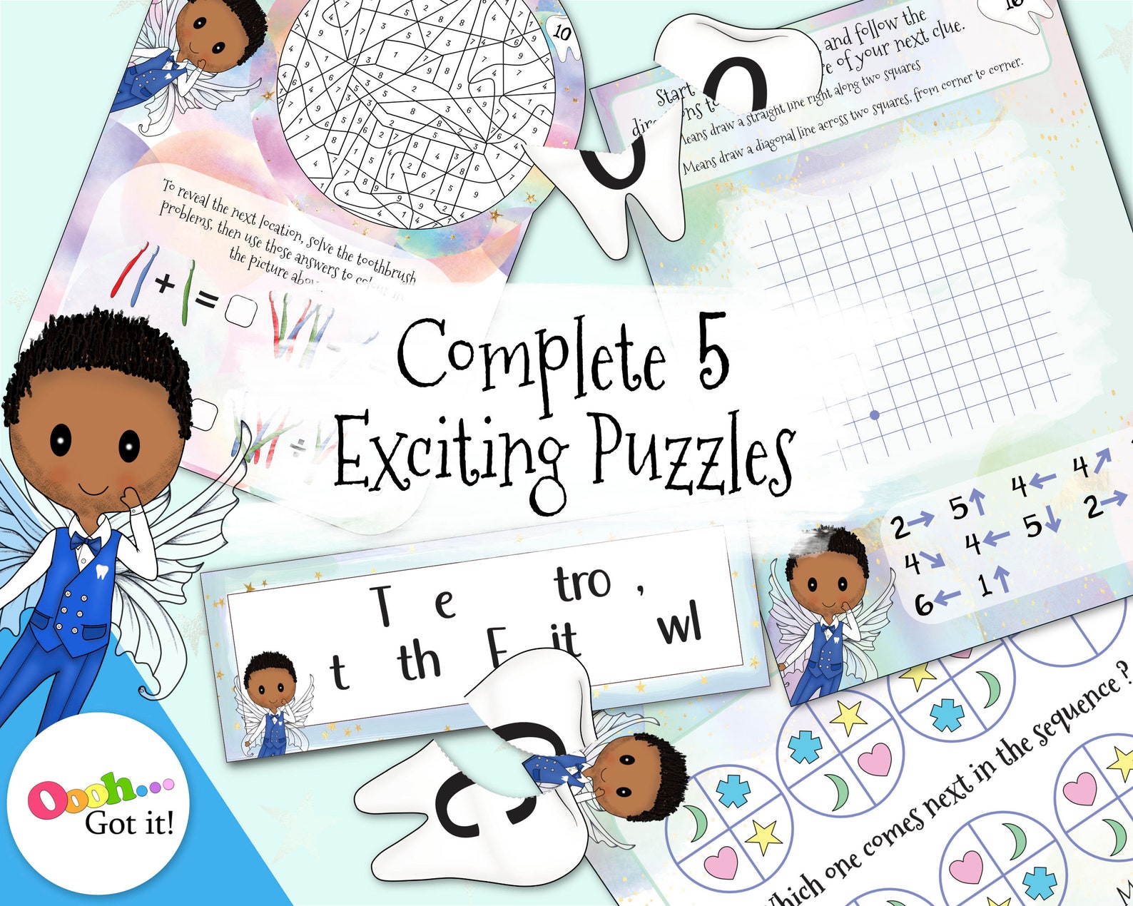 Tooth Fairy Treasure Hunt for Kids Printable Scavenger Hunt - Etsy