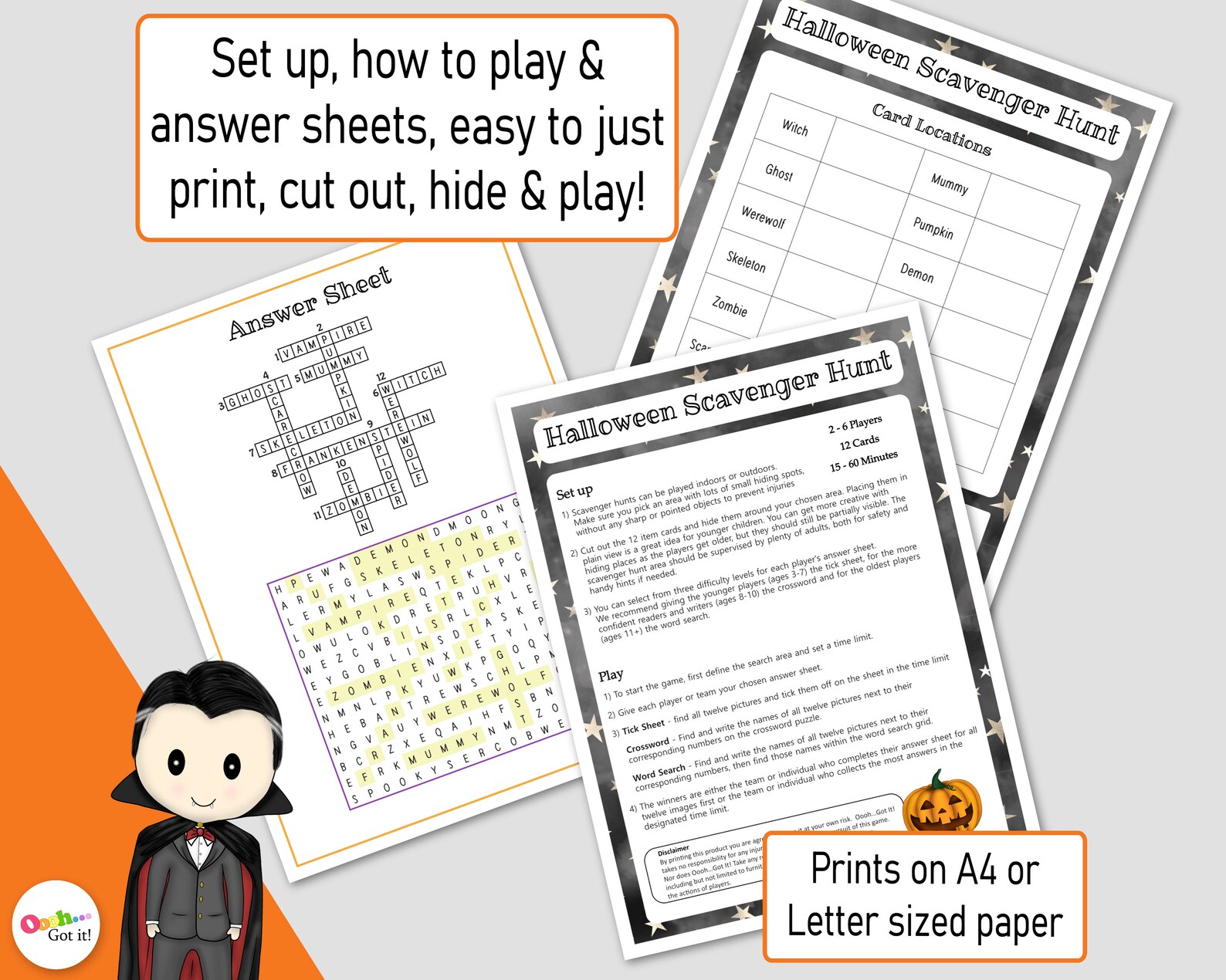 Halloween Scavenger Hunt a Printable Spooky Picture Matching - Etsy UK