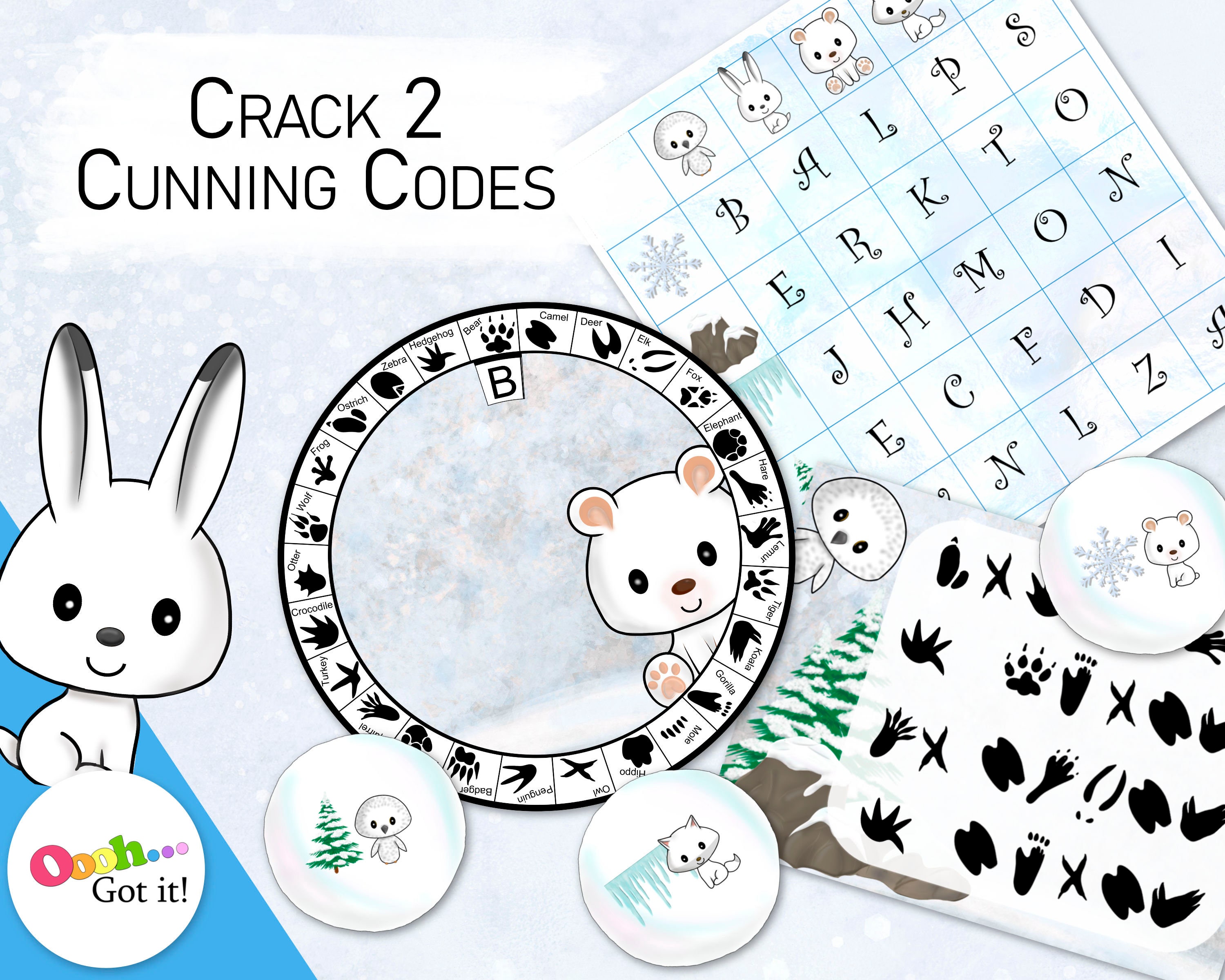 Winter Animals Treasure Hunt Printable Indoor Arctic - Etsy UK