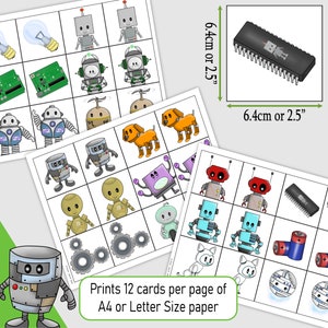 Robot Memory Cards, a Printable Robotic Picture Matching, a Toddler ...