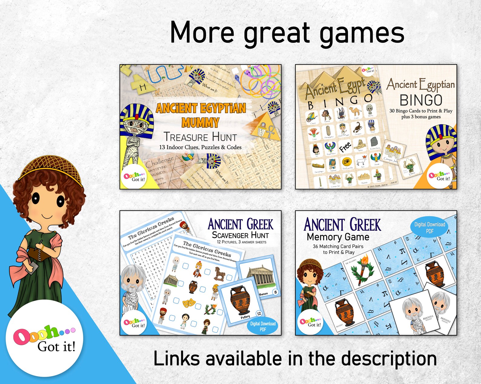 Ancient Greece Bingo a Printable Greek Party Game Fun Family - Etsy UK