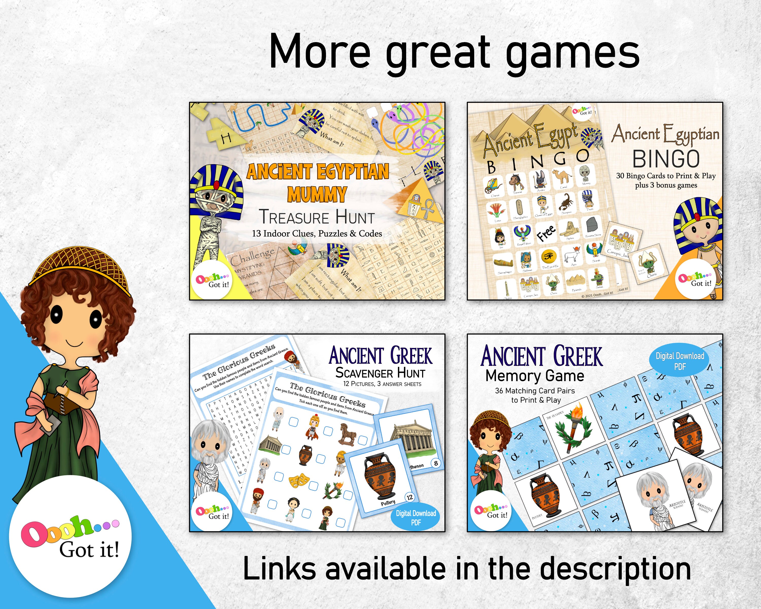 Ancient Greece Bingo a Printable Greek Party Game Fun Family - Etsy UK