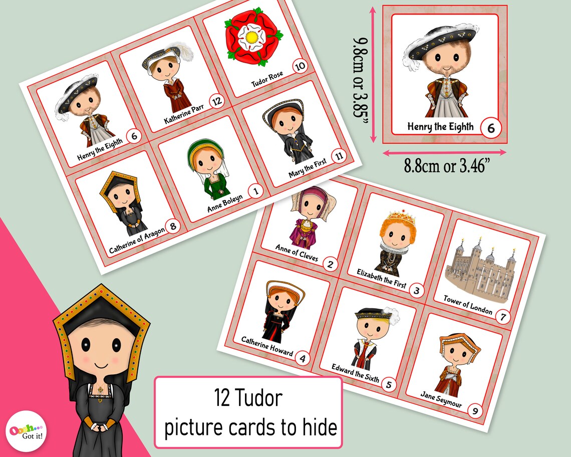 The Tudors Picture Scavenger Hunt, a Printable British History Family ...