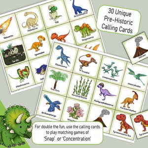 Dinosaur Bingo, Printable Jurassic 2nd Birthday Party Game, a T-rex ...